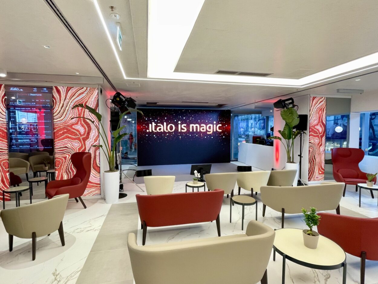 Italo inaugura la nuova "Lounge Italo Club" a Roma Termini e presenta l ...